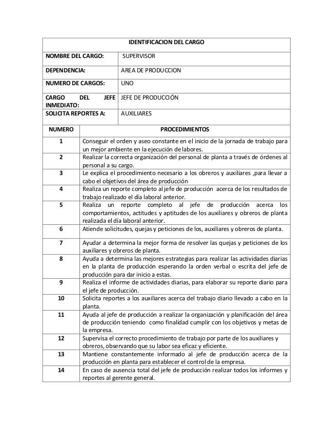 Manual de funciones y procedimientos ejemplos Manual de funciones y procedimientos ejemplos