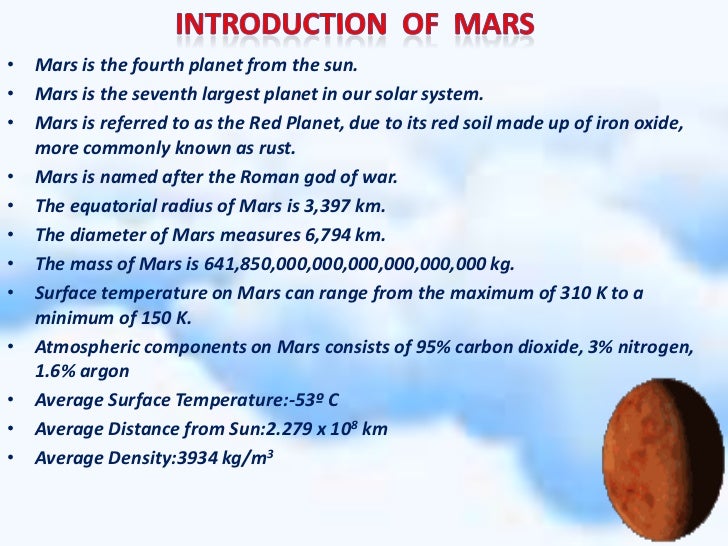 Mars Facts Ppt Mars Facts Ppt