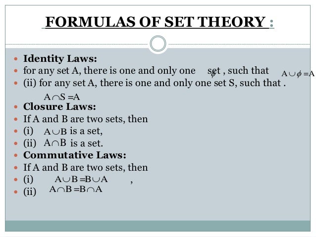 Applications Of Set Theory In Economical Problem
