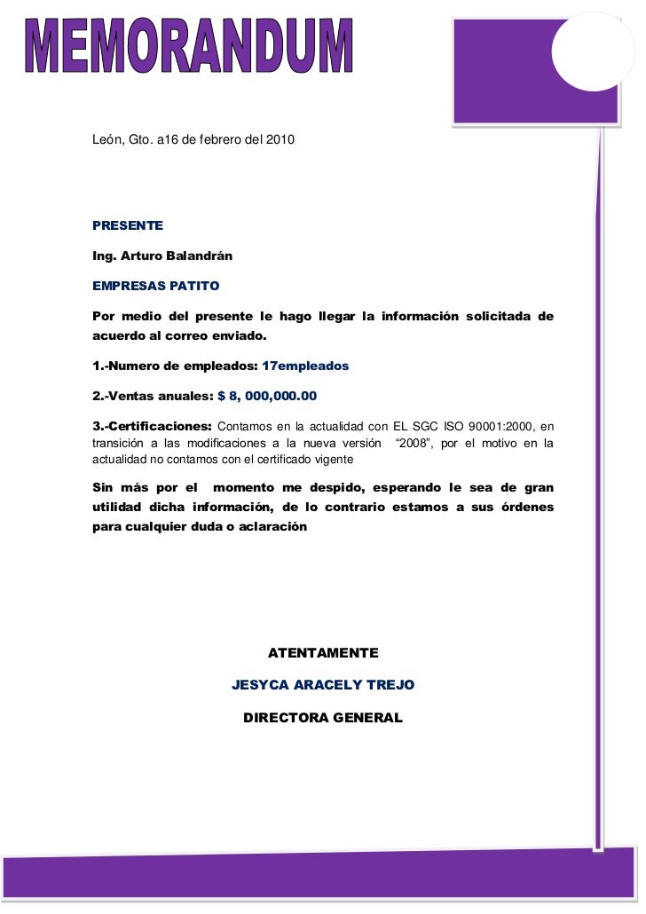 Memorandum Que Es Y Caracteristicas at Penny Dewey blog Memorandum Que Es Y Caracteristicas at Penny Dewey blog