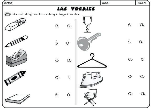 Dibujo con las vocales - Imagui