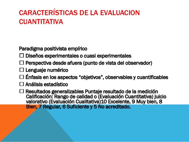 Modelos de evaluacion cuantitativa Modelos de evaluacion cuantitativa