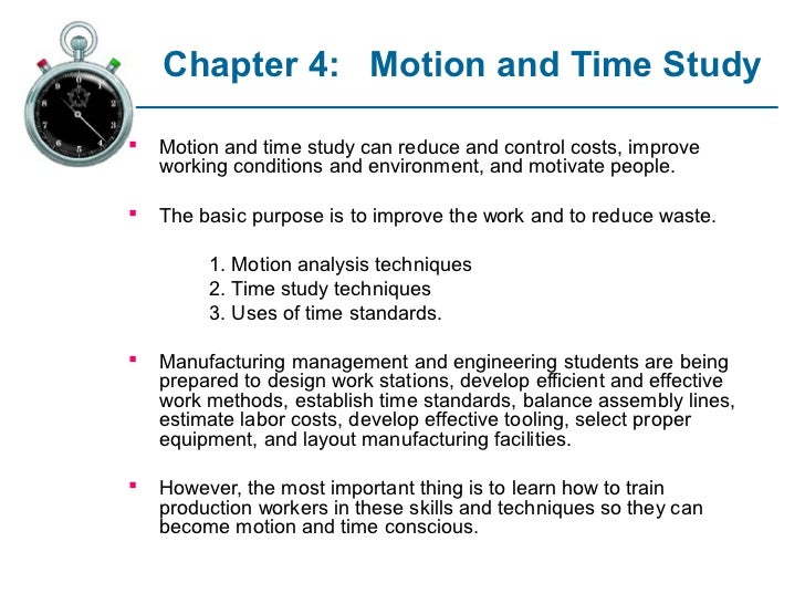 Motion Time Study motion-time-study