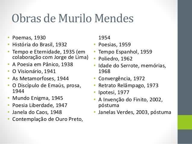 Murilo mendes: Biografia