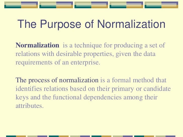 Normalization