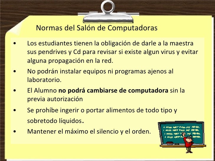Normas de salon - Imagui
