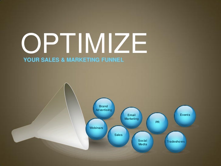 Optimize Your Sales & Marketing Funnel Optimize Your Sales & Marketing Funnel