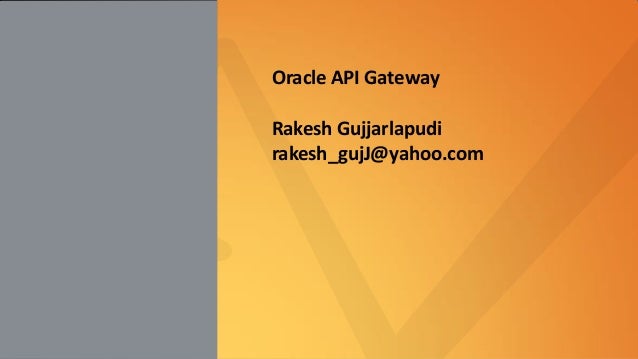 Oracle Api Gateway