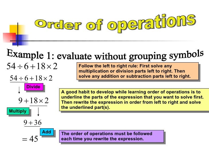 Order Of Operations