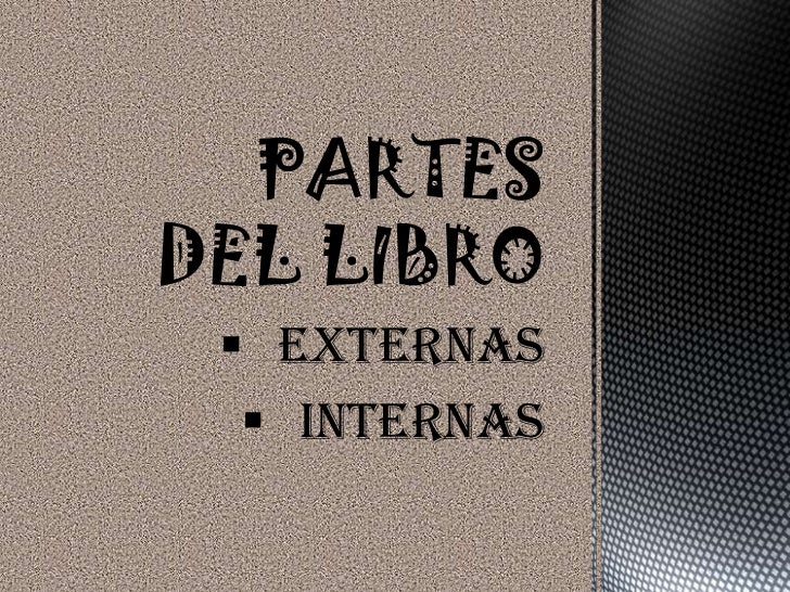 Cuales Son Las Partes Externas De Un Libro Imagui