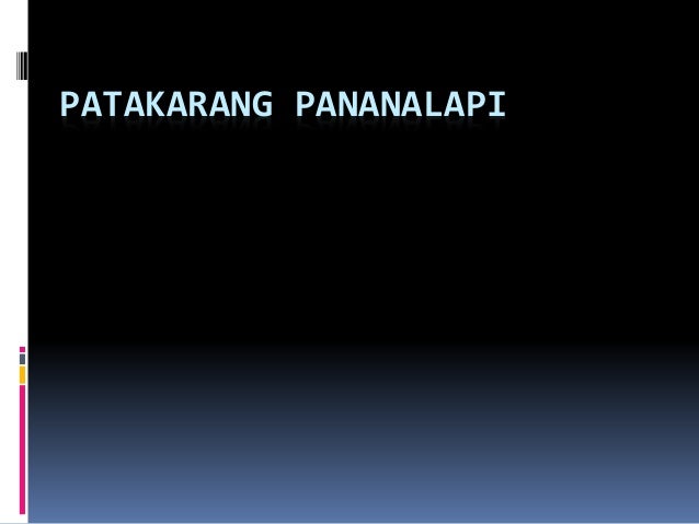 Patakarang Pananalapi