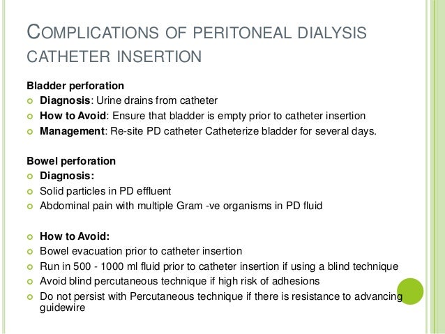 Peritoneal dialysis catheter