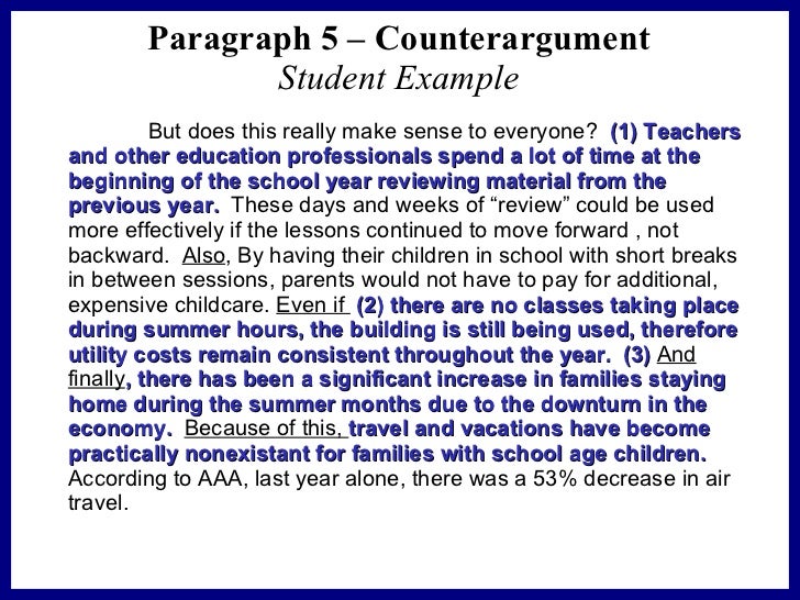 Persuasive Essay Counter Argument Examples Persuasive Essay Counter Argument Examples