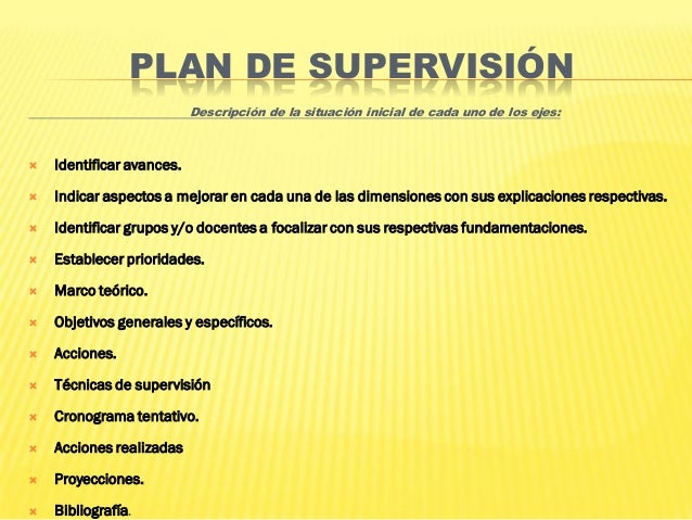 Ejemplo De Un Plan De Supervision Escolar Ejemplo Sencillo - Riset