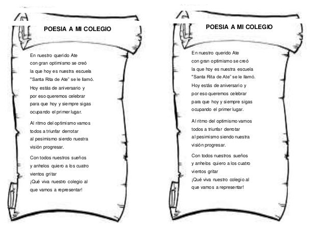 Poemas A La Escuela Por Su Aniversario Imagui
