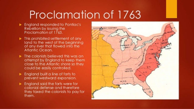 Pontiac's Rebellion and Proclamation of 1763