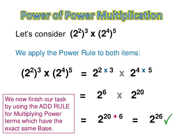 Power of Power Exponent Rule
