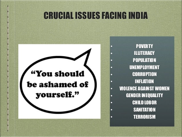 Major Problems In India Major Problems In India