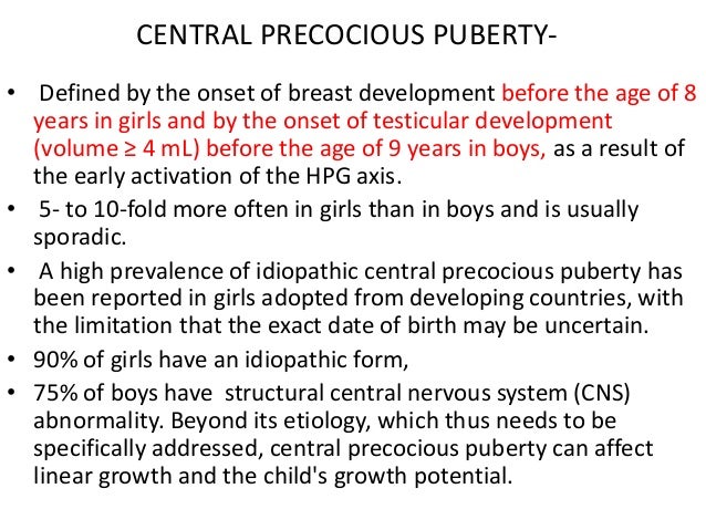 Precocious Puberty
