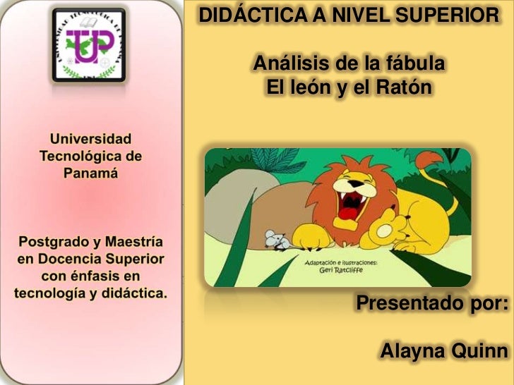 Fabulas el leon y el raton - Imagui