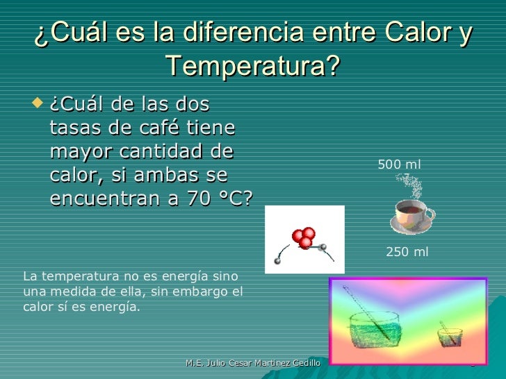 Cul Es La Diferencia Entre Calor Y Temperatura Bien