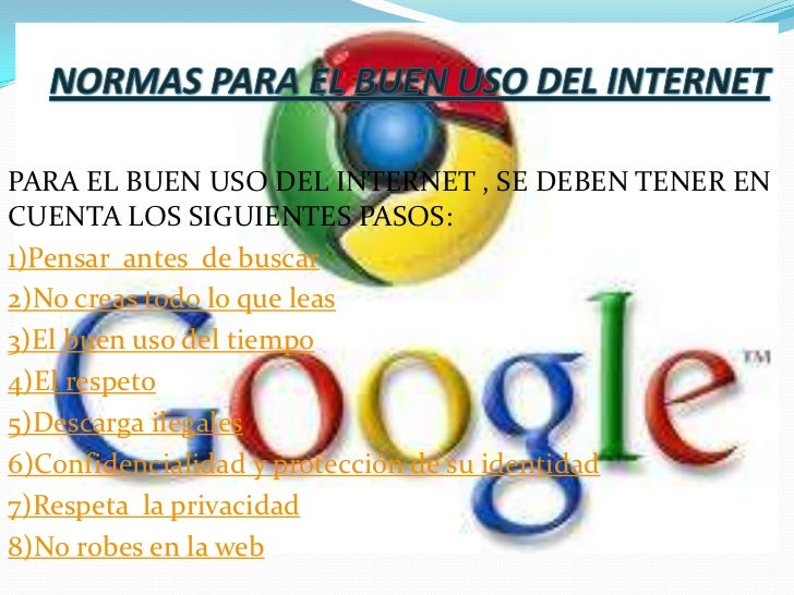 como utilizar bien internet