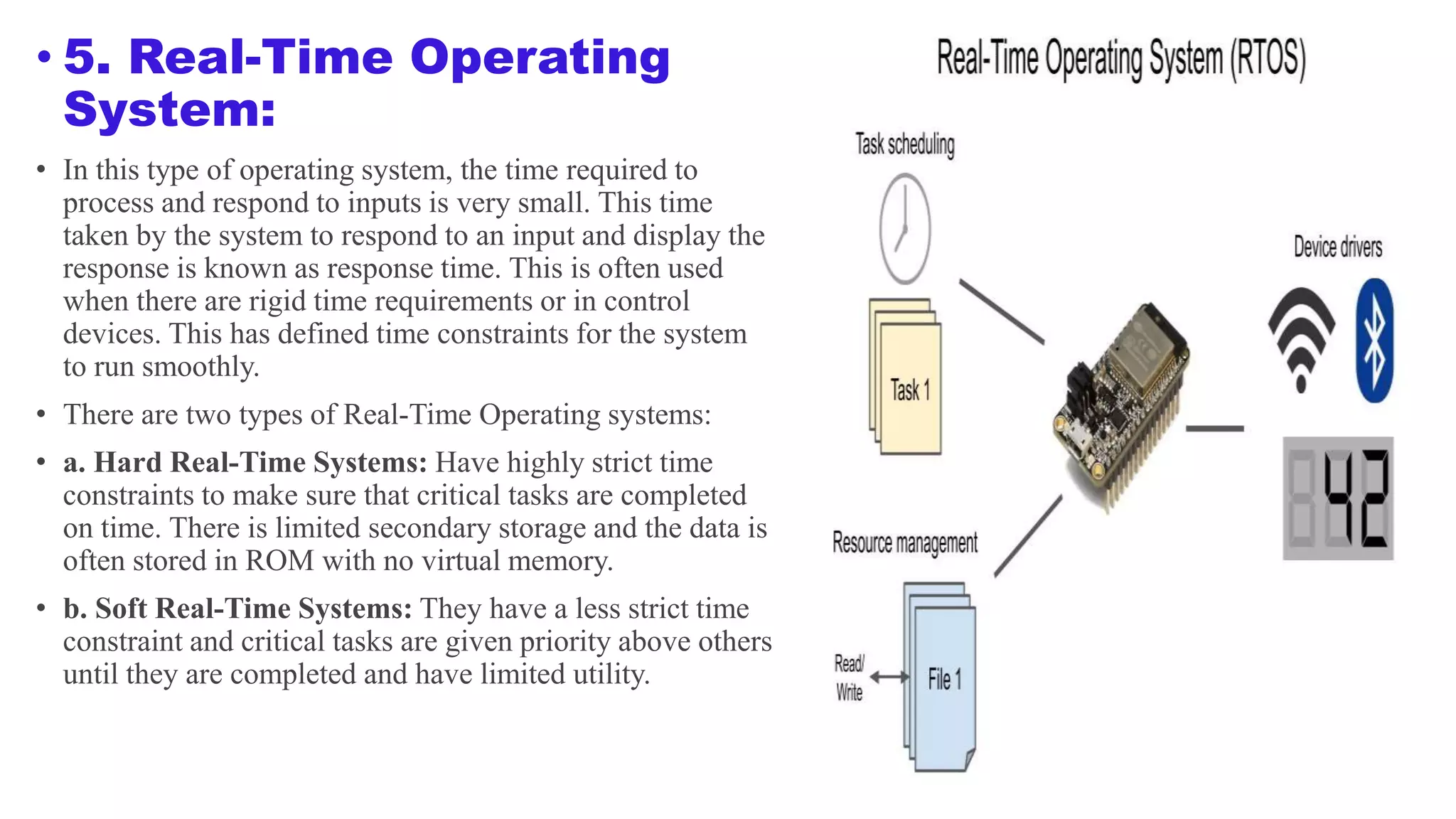 Operating System Types Examples Advantages Disadvantages Pptx Operating Systems Computer