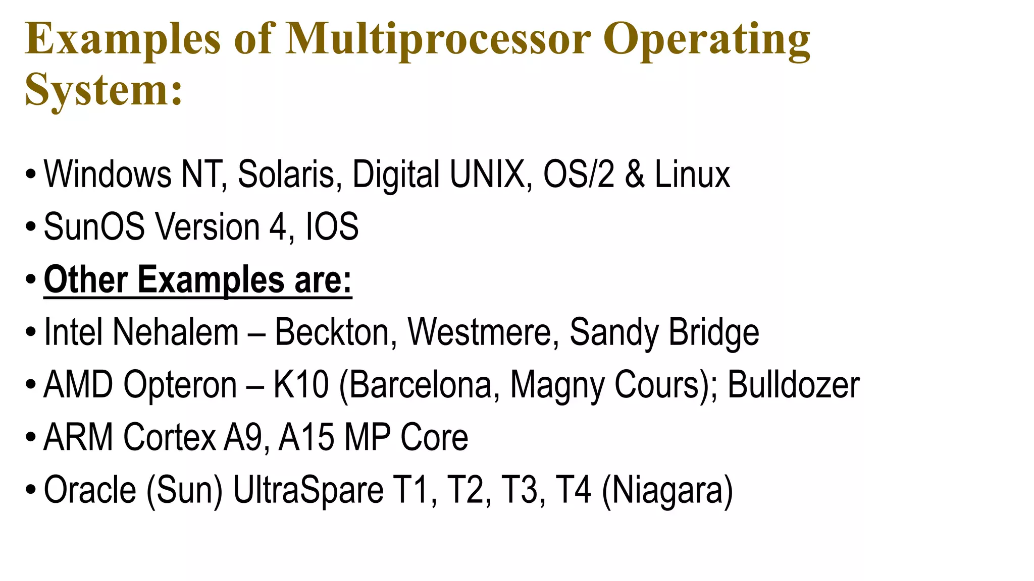 Operating System Types Examples Advantages Disadvantages Pptx Operating Systems Computer