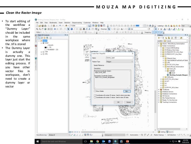 Mouza Map Digitizing Using Arcscan