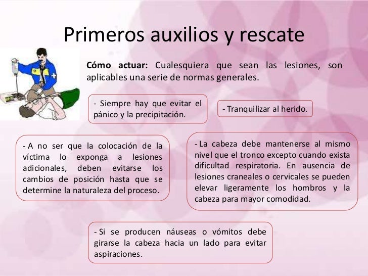 Primeros auxilios y rescate