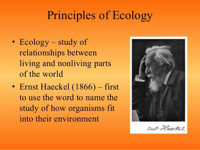 Principles of ecology