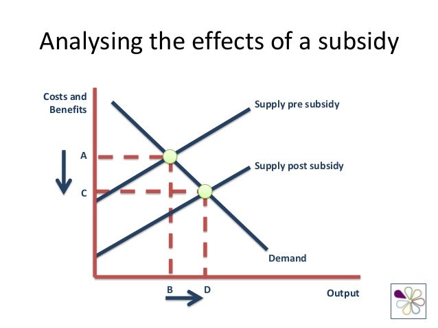 Producer and Consumer Subsidies