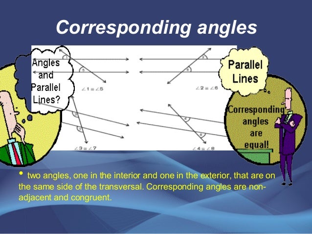 Adjacent Angles On A Transversal