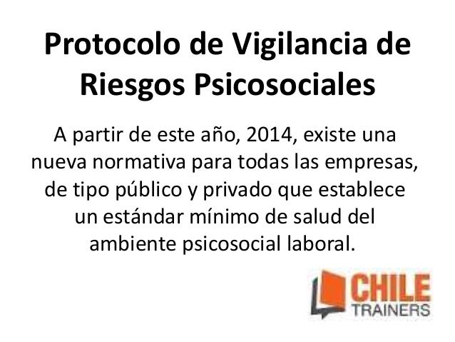 Protocolo De Vigilancia De Riesgos Psicosociales