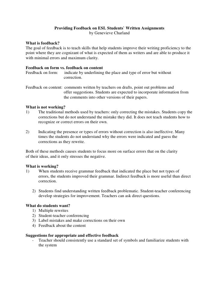 Writing Assignments For Intermediate Esl Students California writing ...