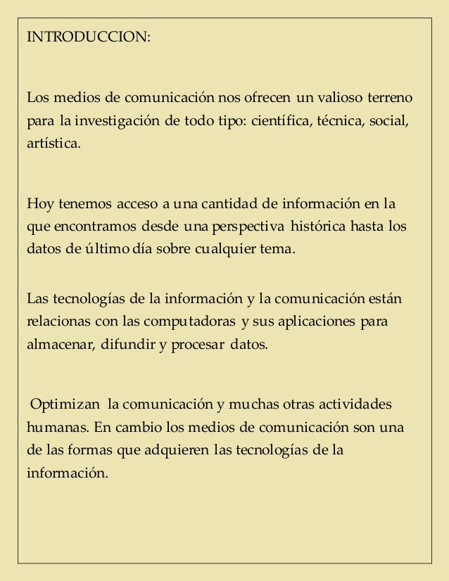 Proyecto medios de comunicación - Imagui