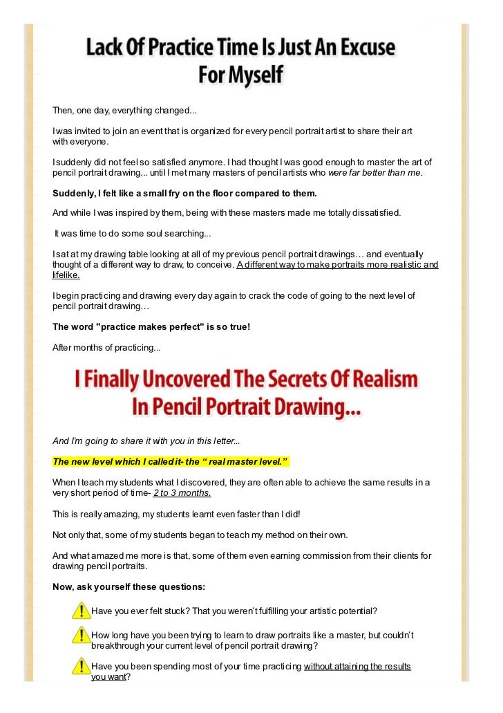 Realistic pencil portrait mastery home study course review – highcaber