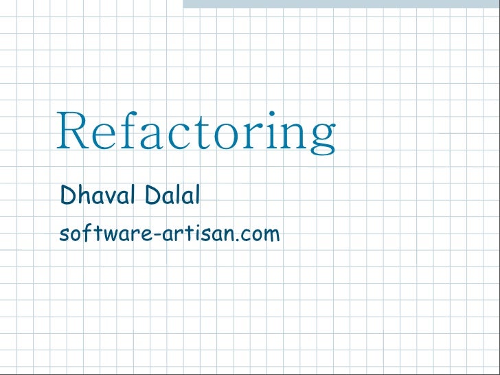 Refactoring
