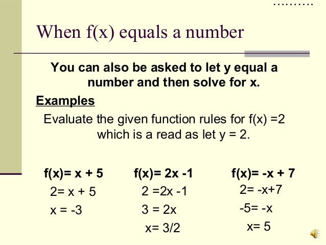 Relations and Functions