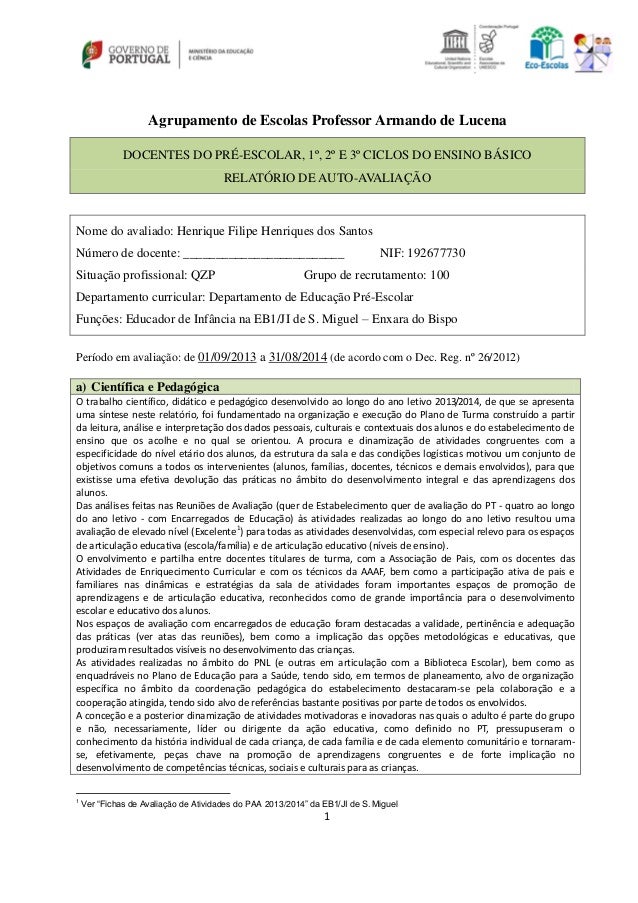 Exemplo De Relatorio De Avaliacao De Desempenho Docen - vrogue.co Exemplo De Relatorio De Avaliacao De Desempenho Docen - vrogue.co