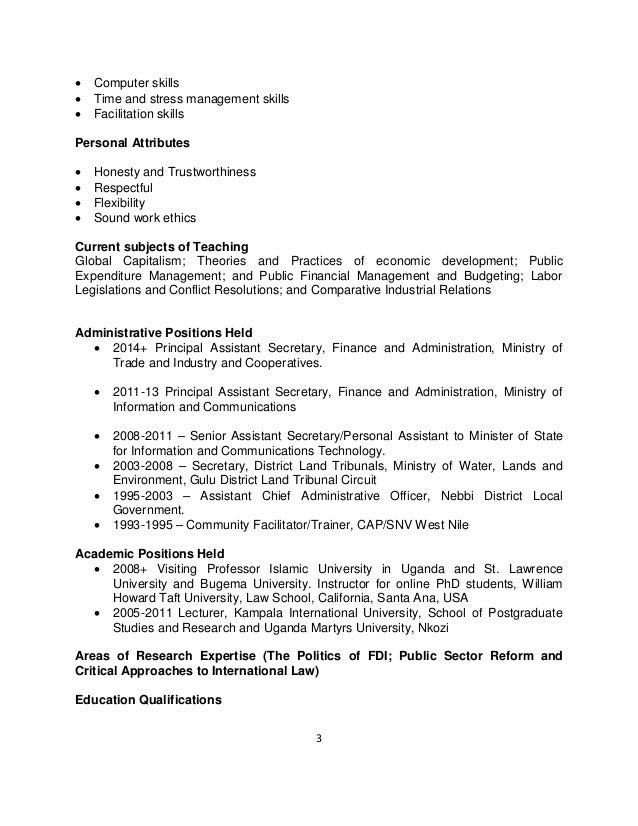 Personal Attributes On Resume Examples Webcsulb web fc2
