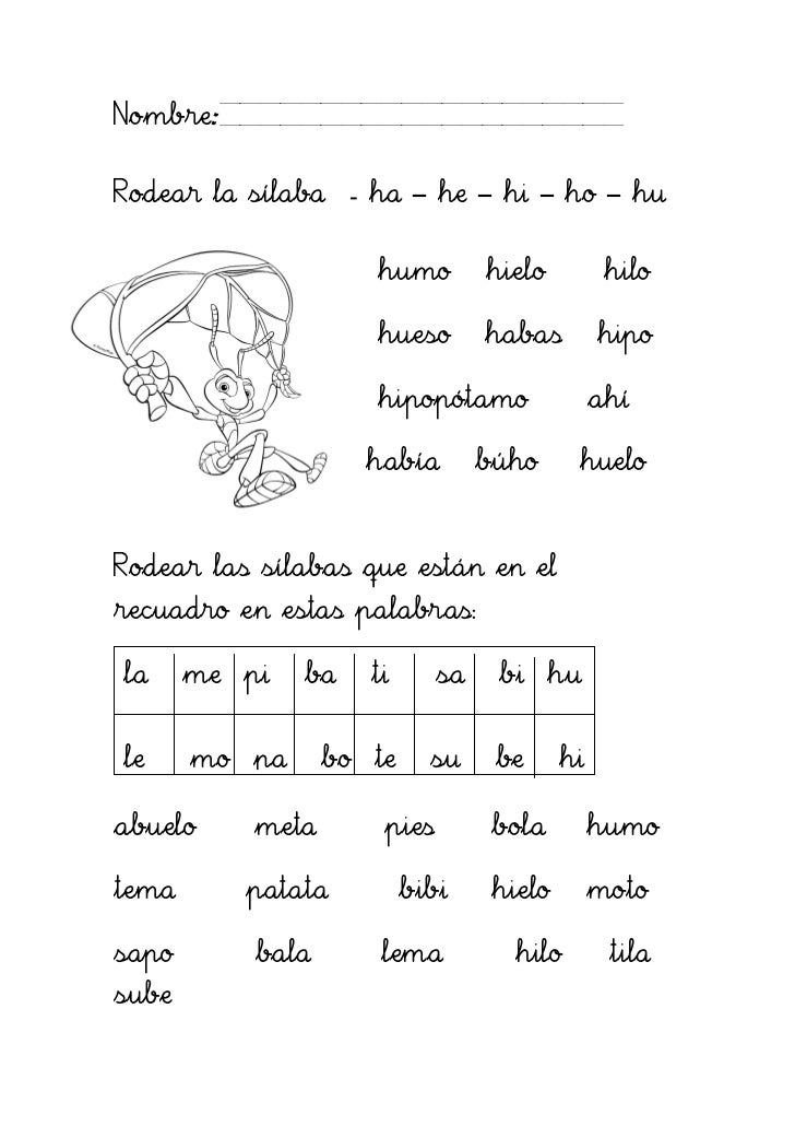 Consonante h - Imagui