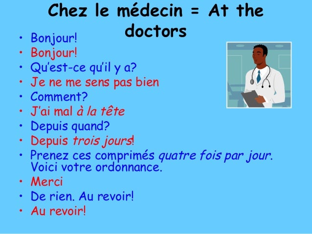Role play chez le docteur 1