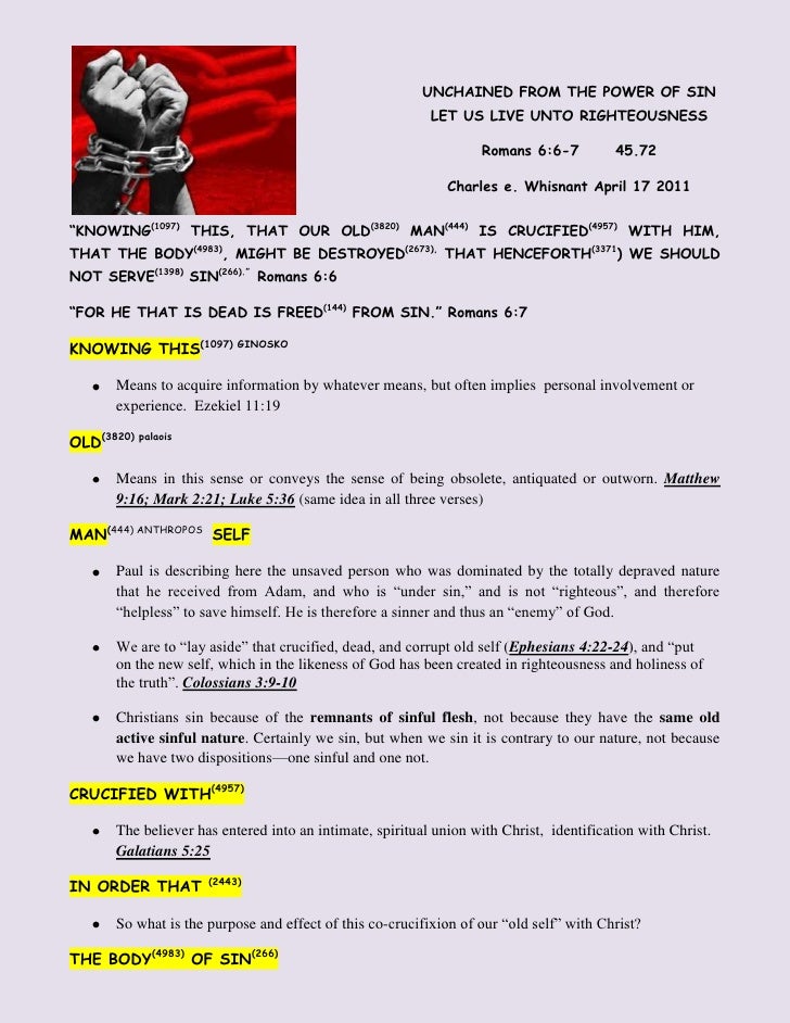 Romans 6 6 7 Outline 04 17 11 romans-6-6-7-outline-04-17-11