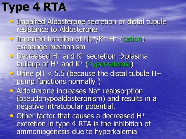 RENAL TUBULAR ACIDOSIS