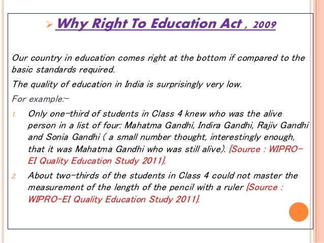 Right To Education Rte India