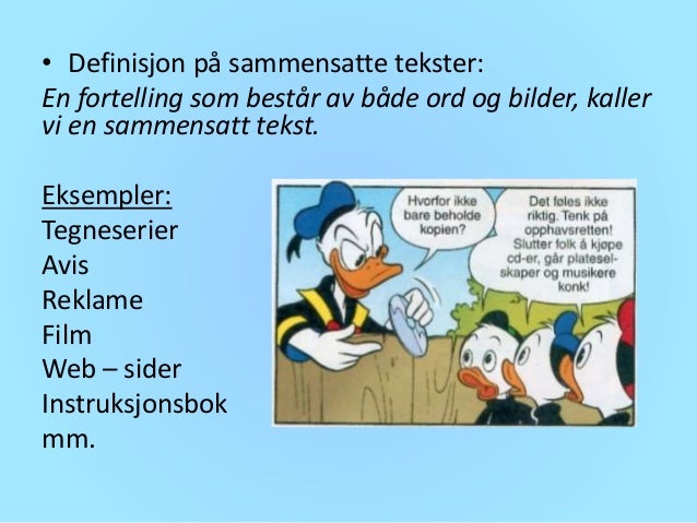 Sammensatte tekster
