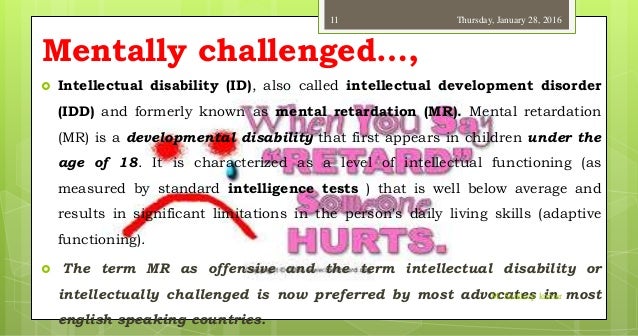 PPT ON MENTALLY CHALLENGED CHILDREN OR MENTAL RETARDATION IN CHILDREN ppt-on-mentally-challenged-children-or-mental-retardation-in-children