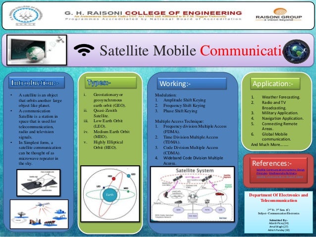 Satallite Mobile Communication Poster