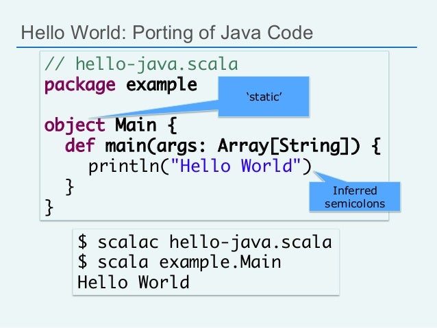 Scala For Java Developers Silicon Valley Code Camp 13